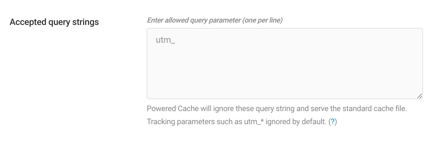 Advanced Options Powered Cache Documentation