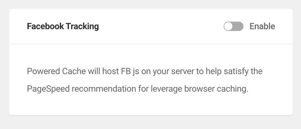 Facebook Tracking – Powered Cache Documentation Facebook Tracking – Powered Cache Documentation