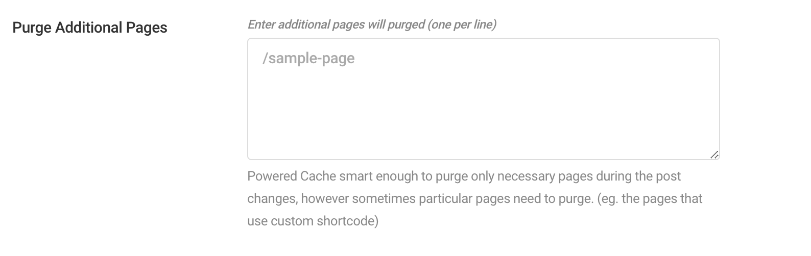 Advanced Options Powered Cache Documentation