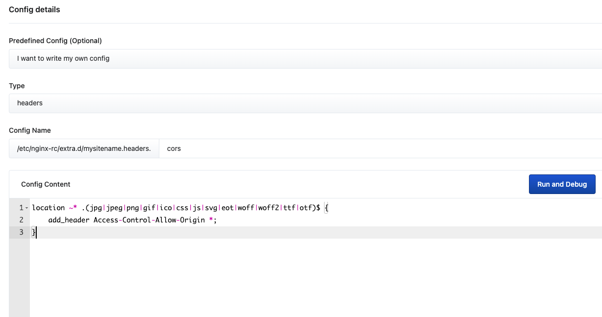 How To Enable CORS On RunCloud – Powered Cache Documentation