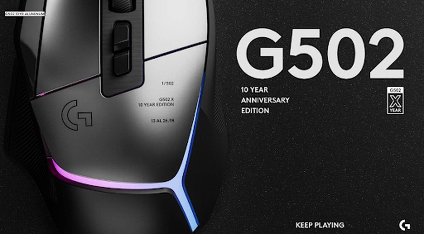 Logitech G502 10. yılını özel metal versiyonla kutluyor